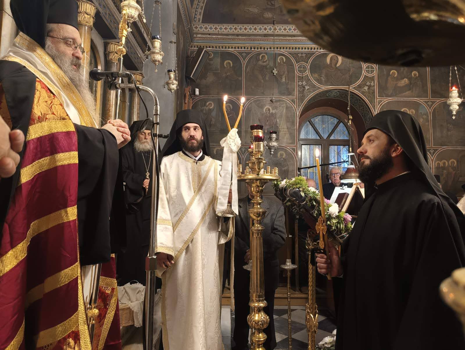 ΕΟΡΤΗ ΑΓ. ΣΠΥΡΙΔΩΝΟΣ ΣΤΗΝ Ι.Μ. ΧΙΟΥ μέ κουρά μοναχοῦ καί χειροτονία ...