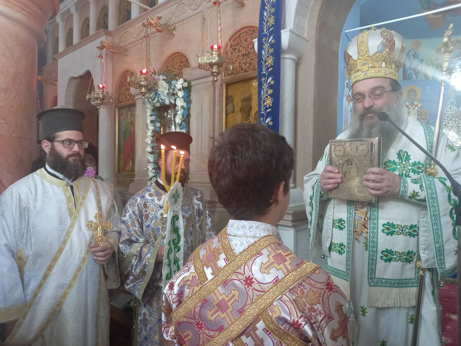 ΕΟΡΤΗ ΑΓ. ΣΠΥΡΙΔΩΝΟΣ ΣΤΗΝ Ι.Μ. ΧΙΟΥ μέ κουρά μοναχοῦ καί χειροτονία ...